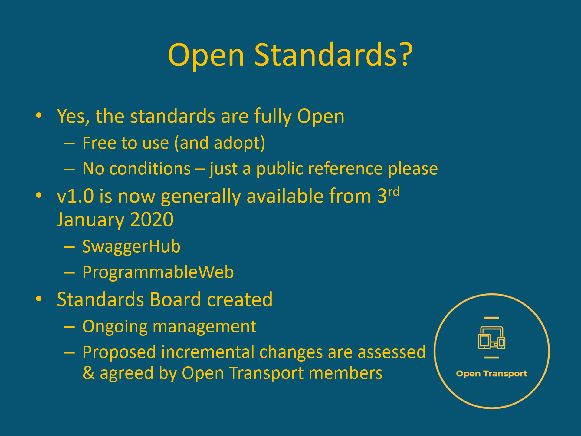 How is Open Transport an Open Standard? – Open Transport – Transport ...