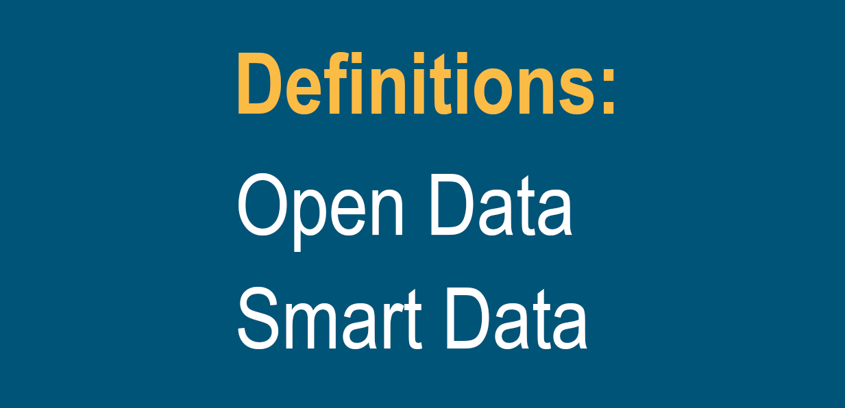 Smart Data & Open Data – definitions for Transport & Mobility – Open ...