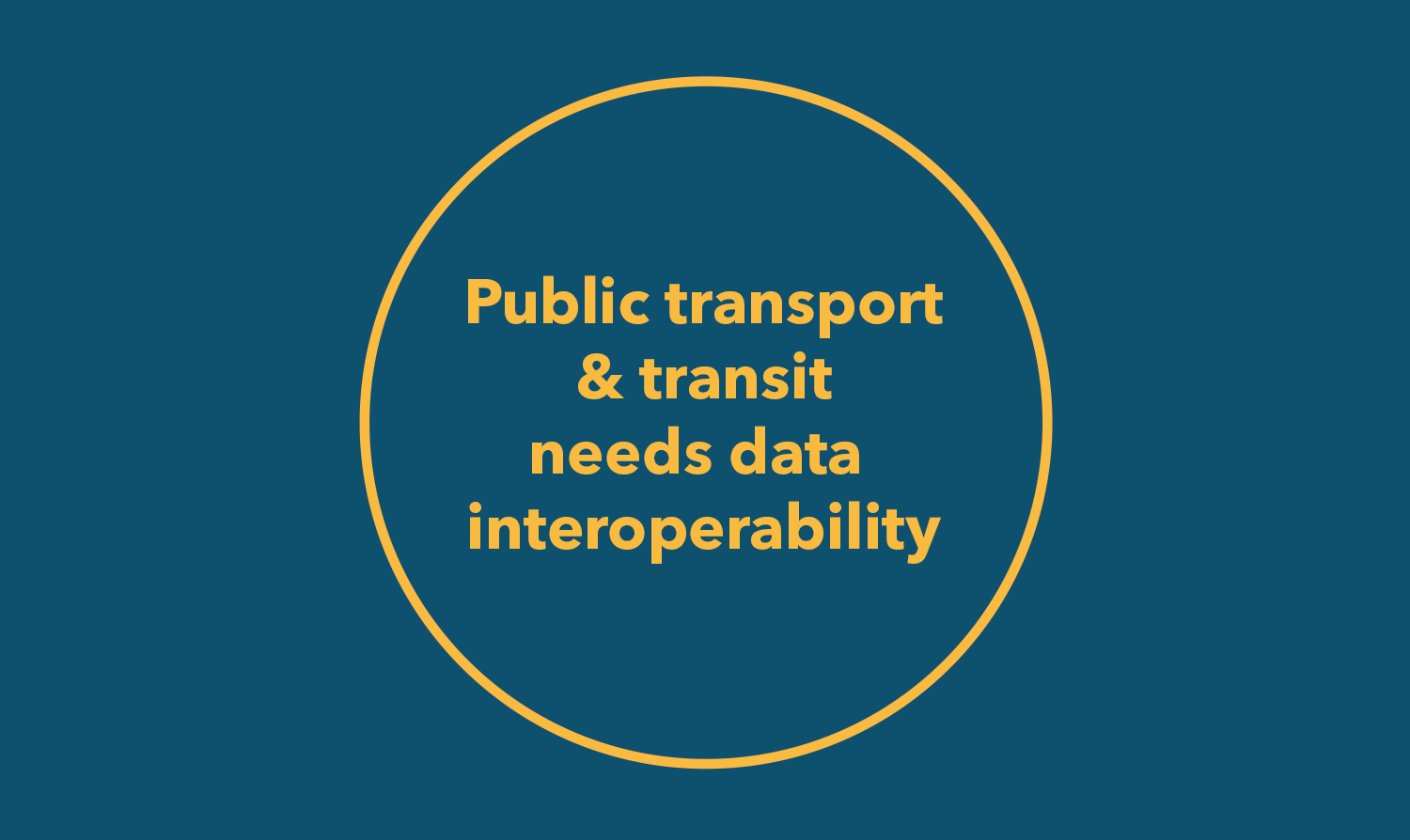 Public transport & transit needs data interoperability – Open Transport ...